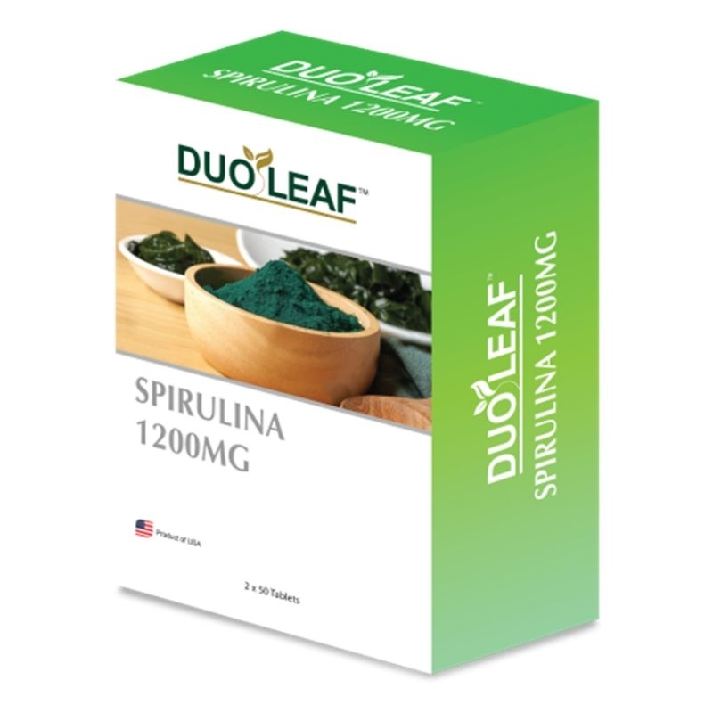 Duoleaf Spirulina 1200mg 蓝绿藻(2x50's) | Shopee Malaysia