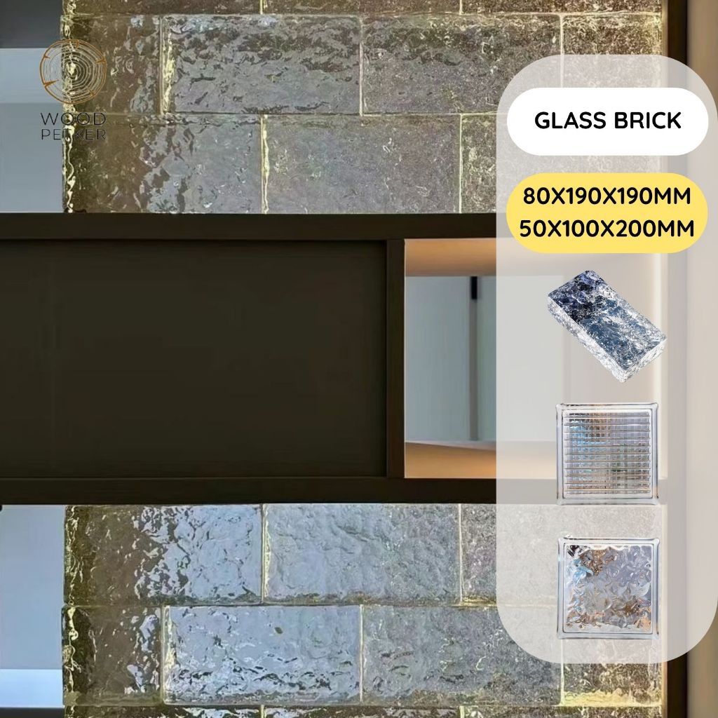 Bata kaca Hiasan dinding /Glass Brick transparent wall decoration ...