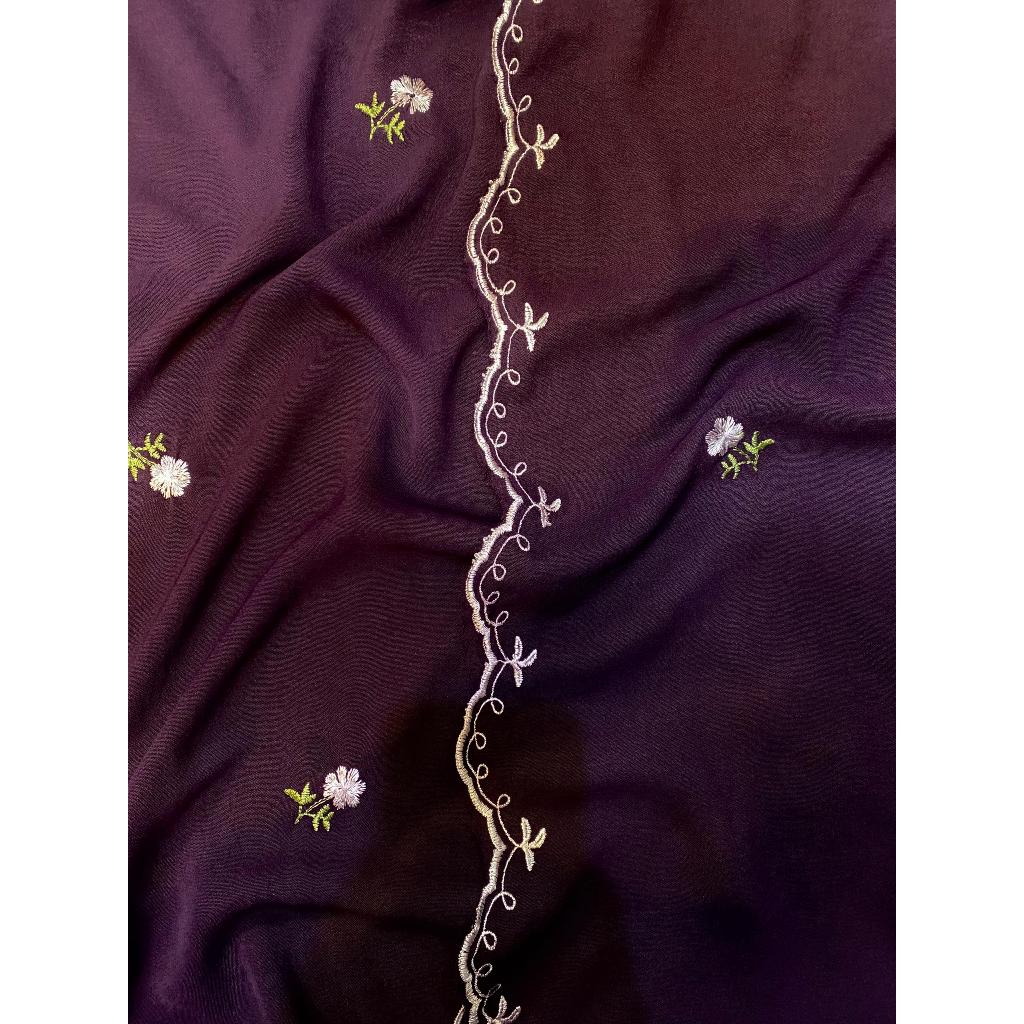 KAIN CEY COTTON CREPE EMBROIDERY SULAM PREMIUM BIDANG 60 | PER METER ...