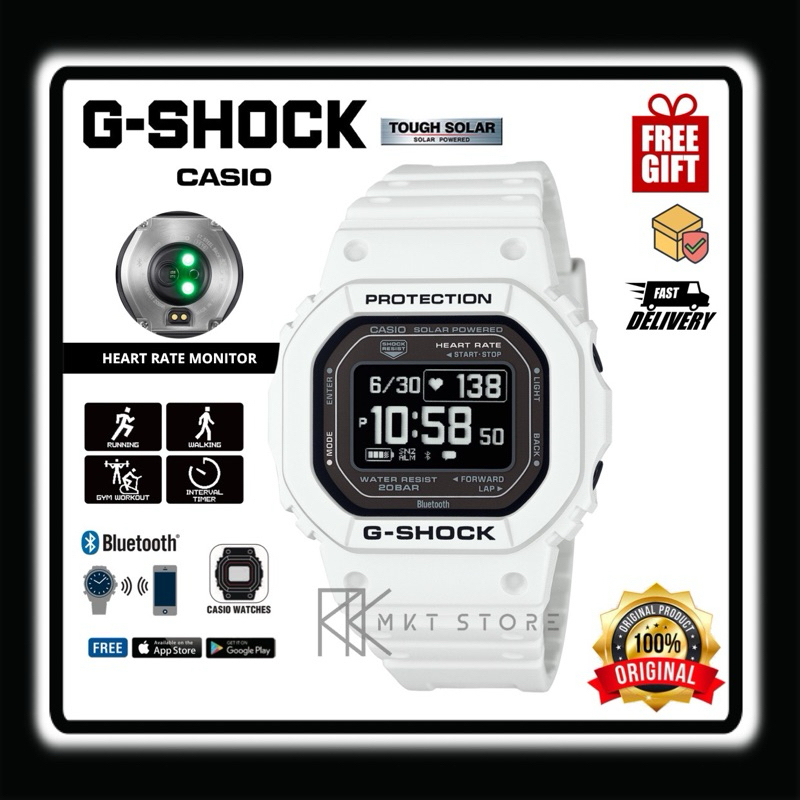 Original G-shock G-squad Heart Rate Monitor Bluetooth DW-H5600 / DWH5600-7 / DW-H5600-7ER ...