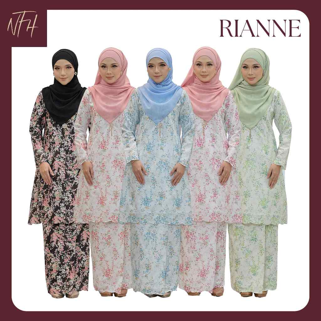 NFH Boutique - RIANNE baju kurung muslimah material Embossed Cotton ...