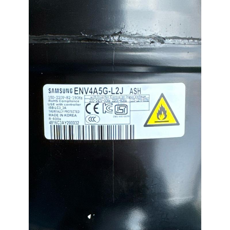 Samsung peti sejuk kompressor / samsung fridge compressor ENV4A5GL2J ...