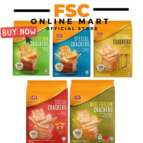 [FSC] Lee Biscuit Crackers 300-360gm (Multigrain/Special/Cream/Original ...