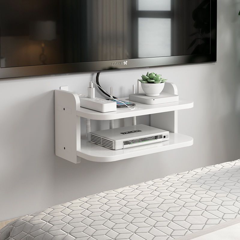 Router Rack Wifi Storage Box Wall Shelf Perforation-Free Wall-Mounted ...