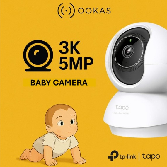 Tapo C230 3K 5MP Baby Monitor Camera】Smart AI Cry Detection | Colour ...