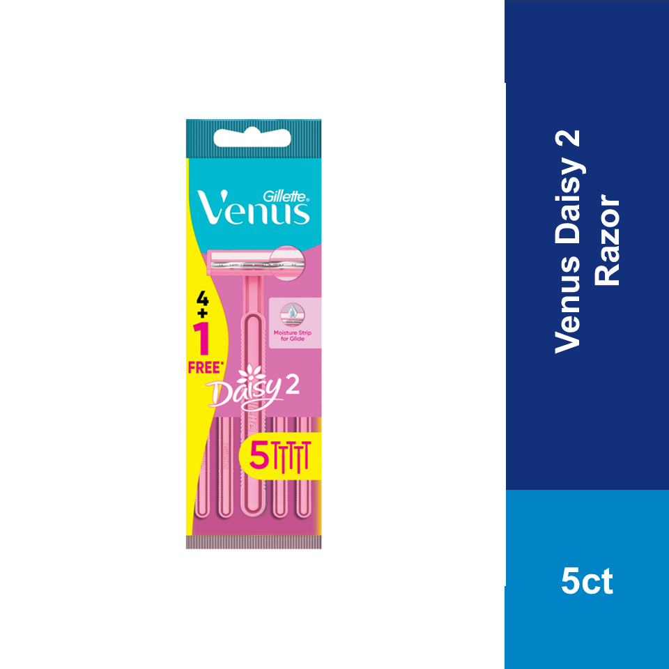 Gillette Venus Daisy 2 Disposable Female Razors, 5ct | Shopee Malaysia