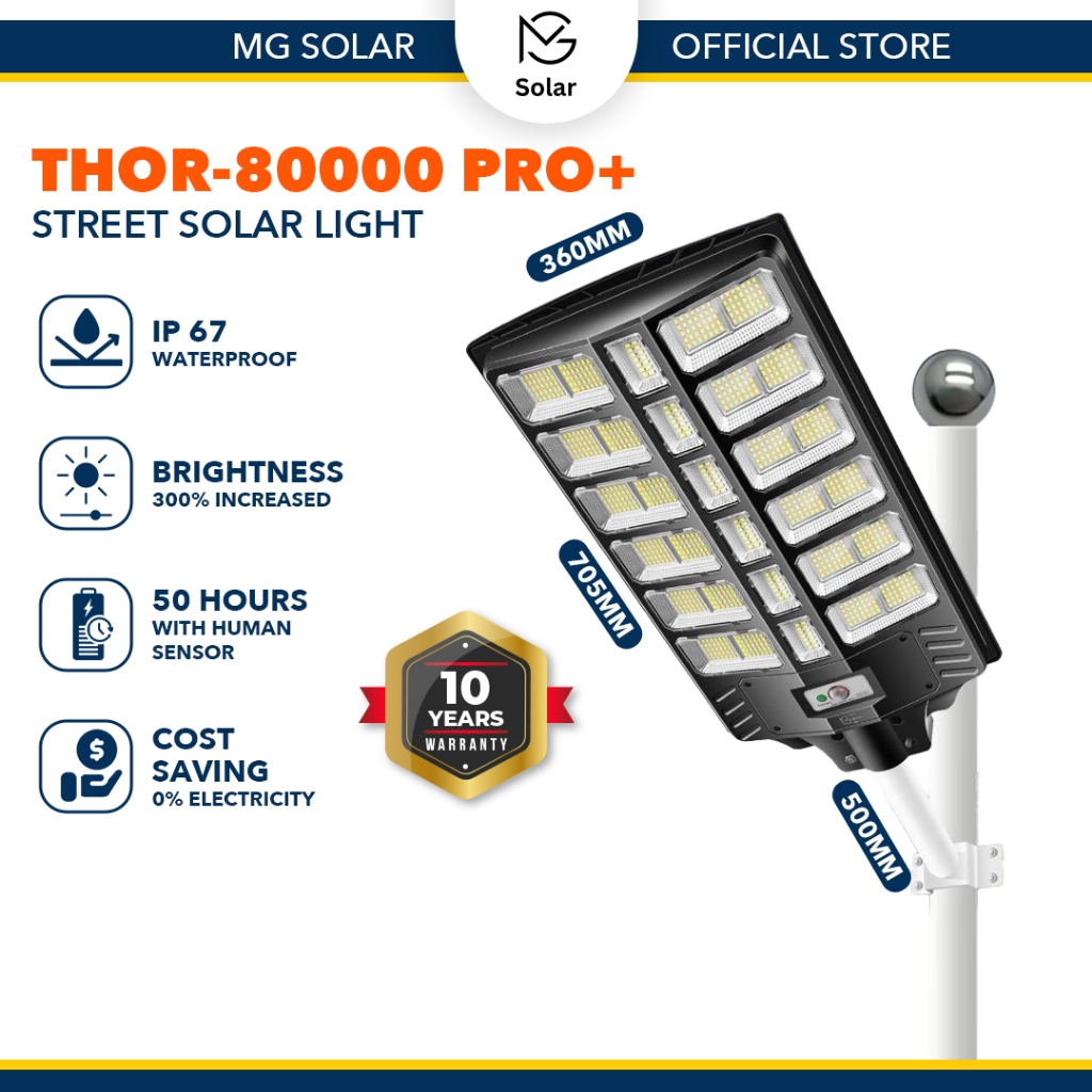 MG THOR Lampu Solar Outdoor Waterproof Solar Light Outdoor Lighting ...