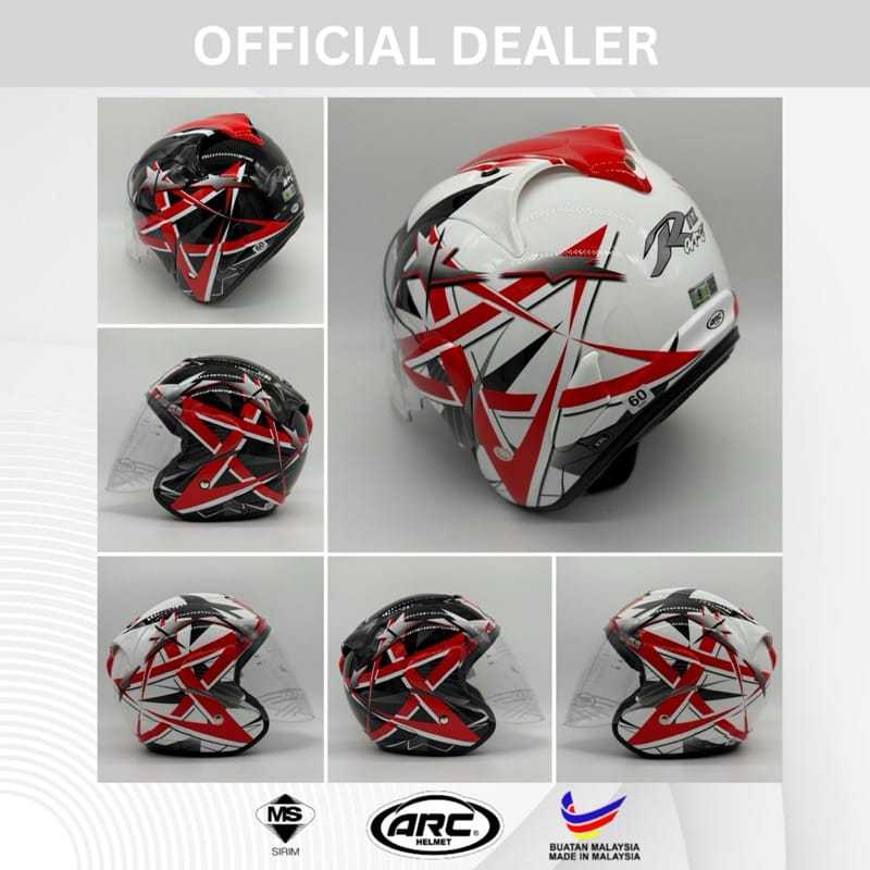 100% ORI} ARC RITZ REXSTAR BLACK / REXSTAR WHITE / FLASH RED / FLASH BLACK / YF1 RED / FLASH ...