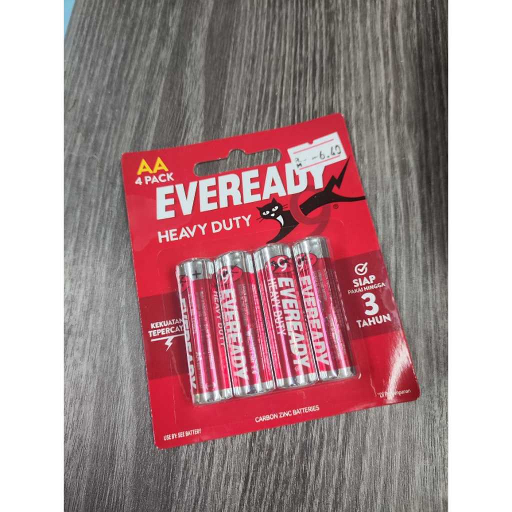 ( SABAH ) EVEREADY HEAVYDUTY RED #AA 4 PACK# MR BORONG INANAM, Battery ...