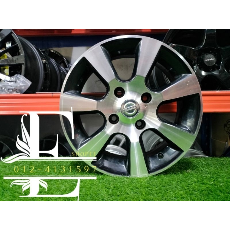 USED SPORT RIM 15 INCH ORIGINAL NISSAN LATIO RM580 4PC IN LIVINA (KENA ...