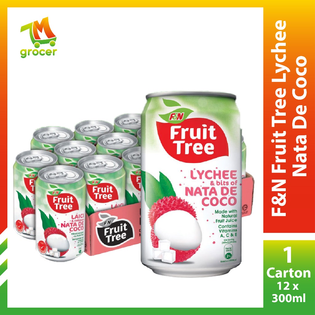 FRUIT TREE Laici Nata De Coco 300ML X 12 [Penghantaran Hanya ke KL ...