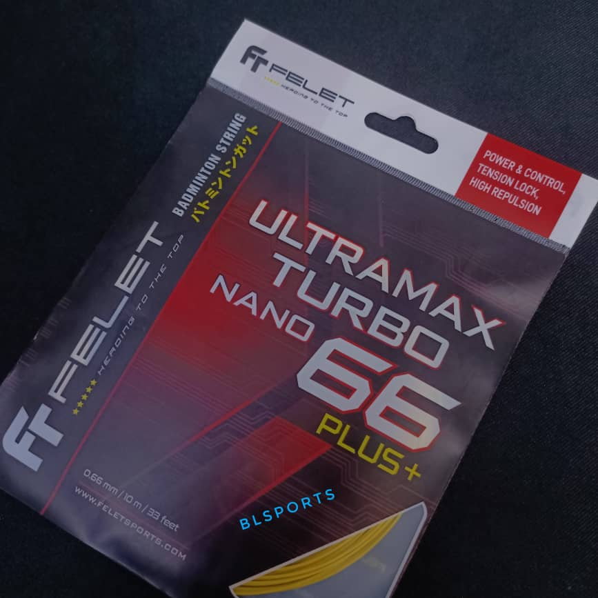 FELET Badminton String ULTRAMAX TURBO NANO 66 PLUS+ (100%Original ...
