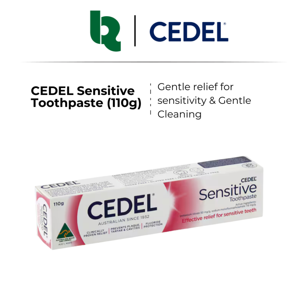 CEDEL Sensitive Toothpaste Gentle Relief For Sensitive Teeth (110g ...