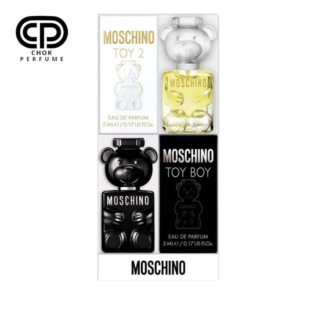 Moschino Toy2 EDP 5ml + Toyboy EDP 5ml Perfume Miniature Gift Set (U ...
