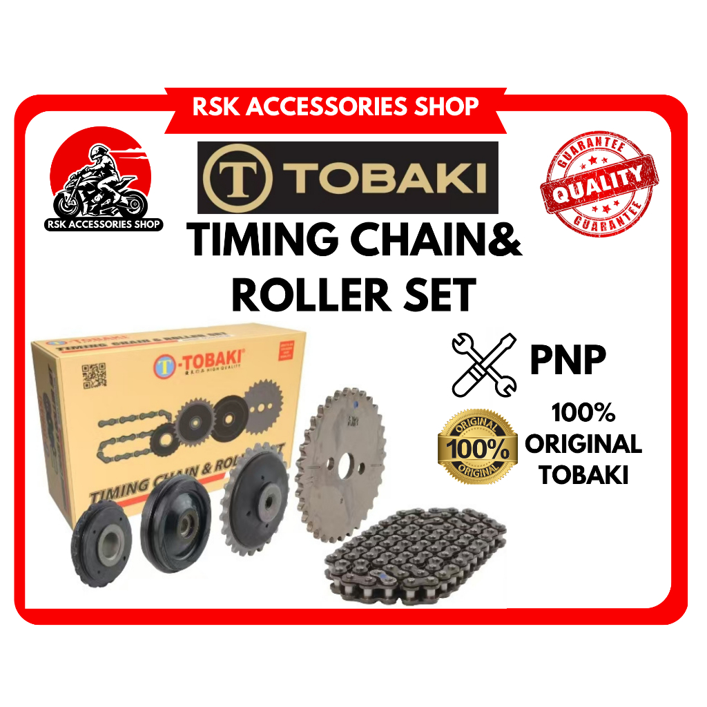 TOBAKI TIMING CHAIN AND ROLLER SET EX5 DREAM110 CLASS WAVE100 WAVE110 ...