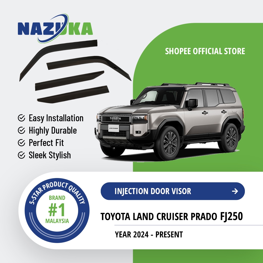 Nazuka Injection-Molded Door Visor for Toyota Land Cruiser Prado/Lexus ...