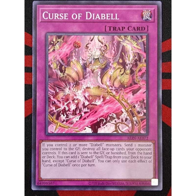 YUGIOH KONAMI ALIN-AE072 ALIN-JP072 Curse of Diabell (C) | Shopee Malaysia