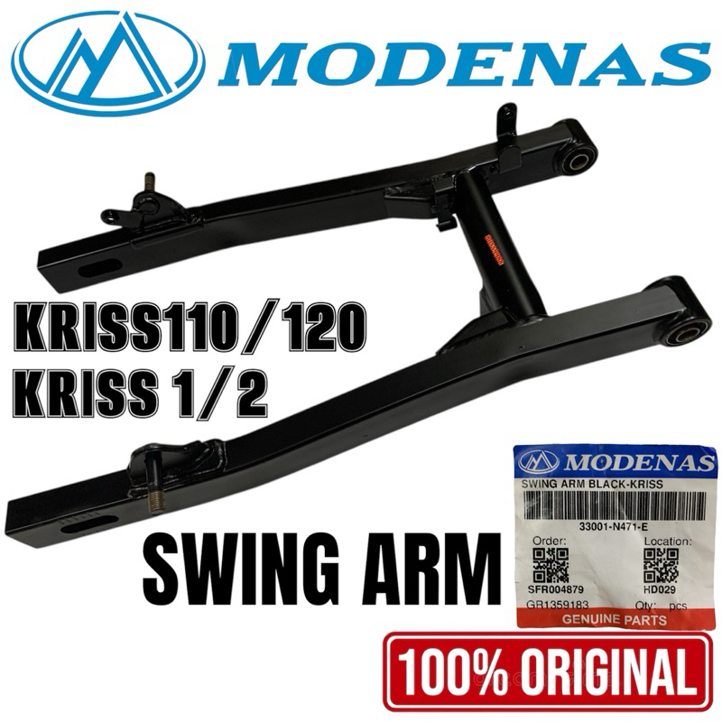 🔥100% ORIGINAL MODENAS KRISS 1 KRISS 2 KRISS 110 KRISS 120 KRISS SG MRI SWING ARM COMP REAR ARM ...
