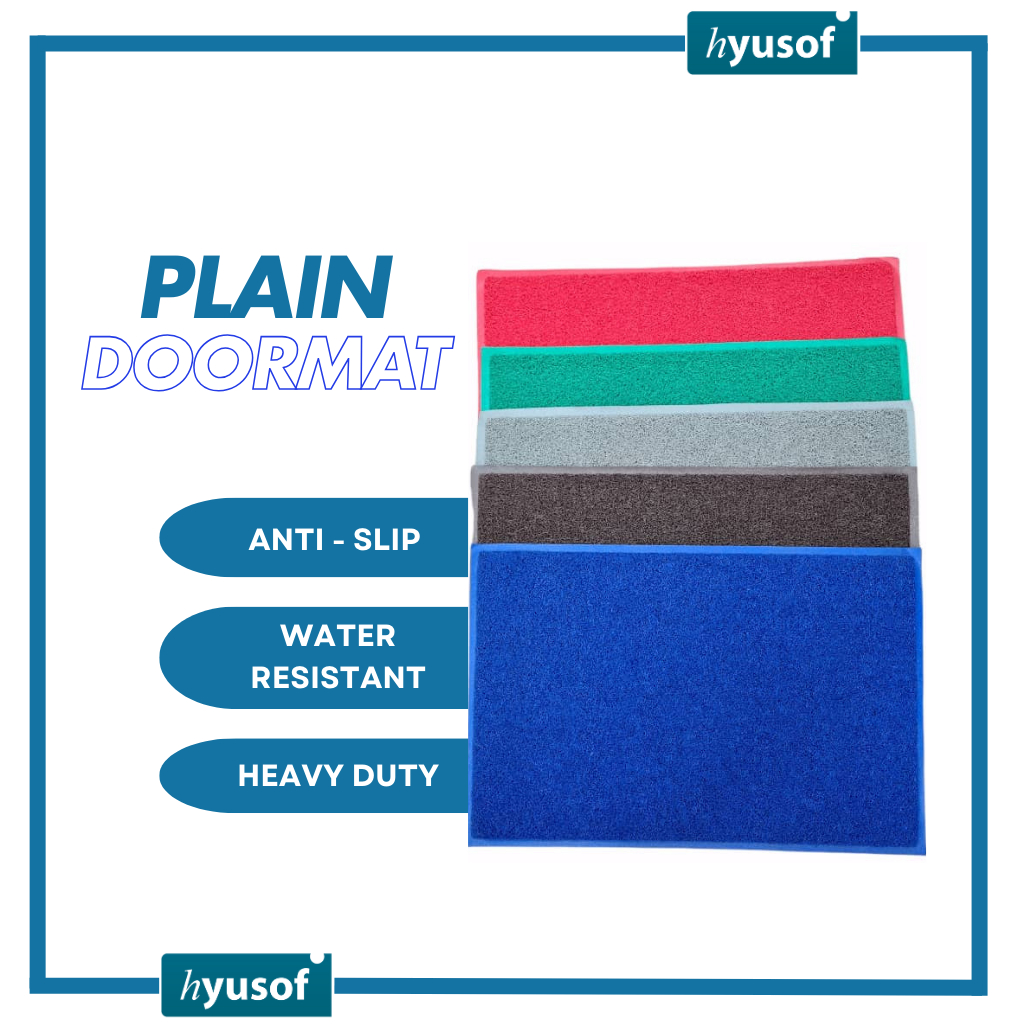 (APA) | 60cm x 90cm | Plain Cushmat | Plain Coil Mat | Door Mat ...