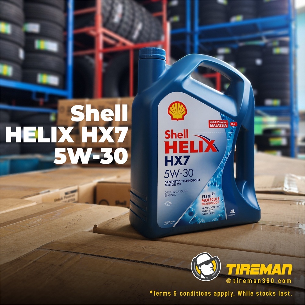 ORIGINAL Shell Helix HX7 5W-30 10W-40 4L for Petrol & Diesel Engine ...