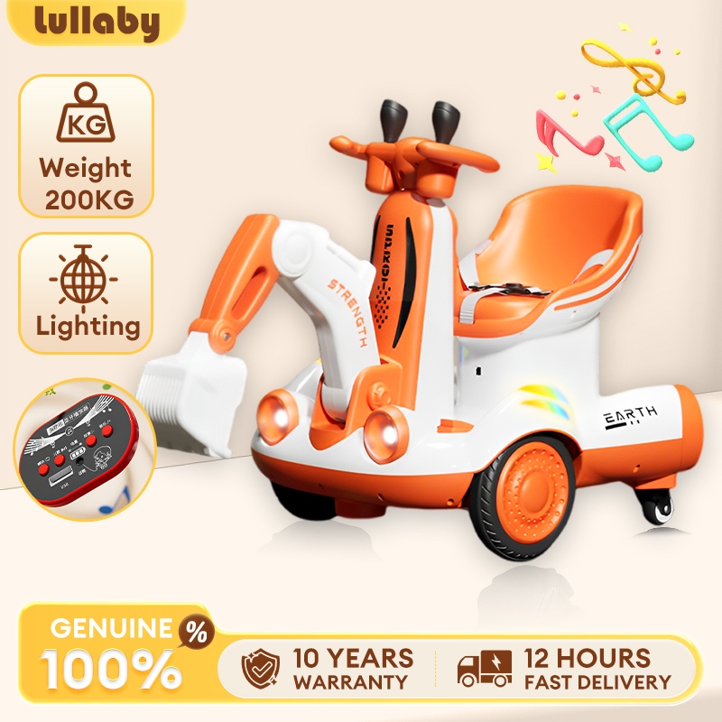 COD scooter budak music light walker Children Kids Ride On Excavator ...
