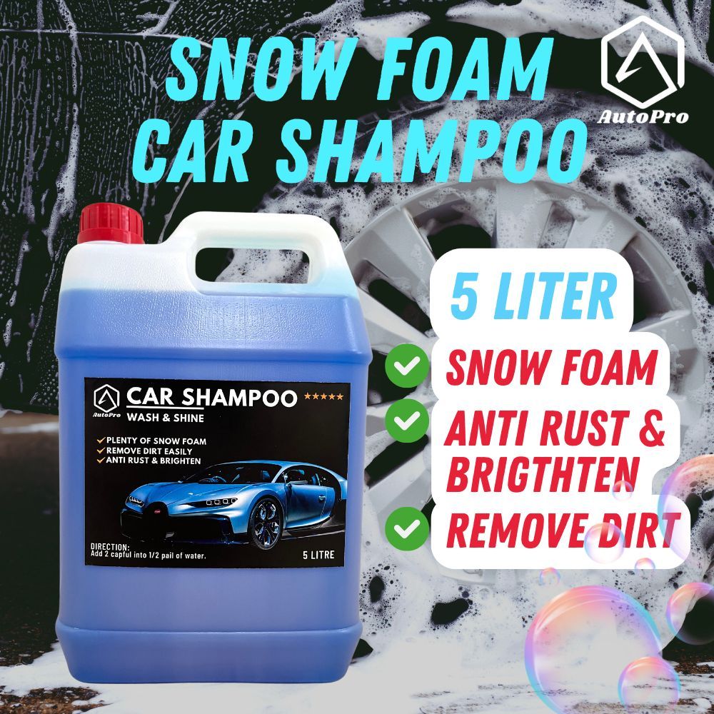 [THICK FOAM] Autopro Snow Foam Car Shampoo 5L Car Wash Liquid Soap Wash ...