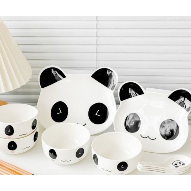 Set Pinggan Panda Ceramic | Shopee Malaysia