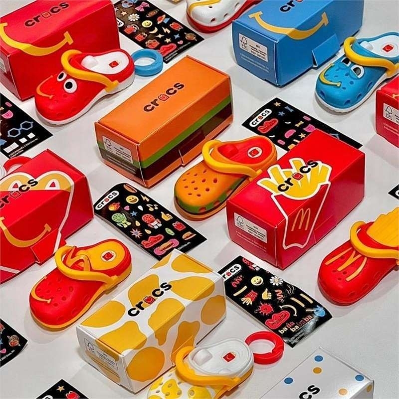 2025 Mcdonalds Crocs Keychain Happy Meal Mcdo Crocs With Box Sticker ...