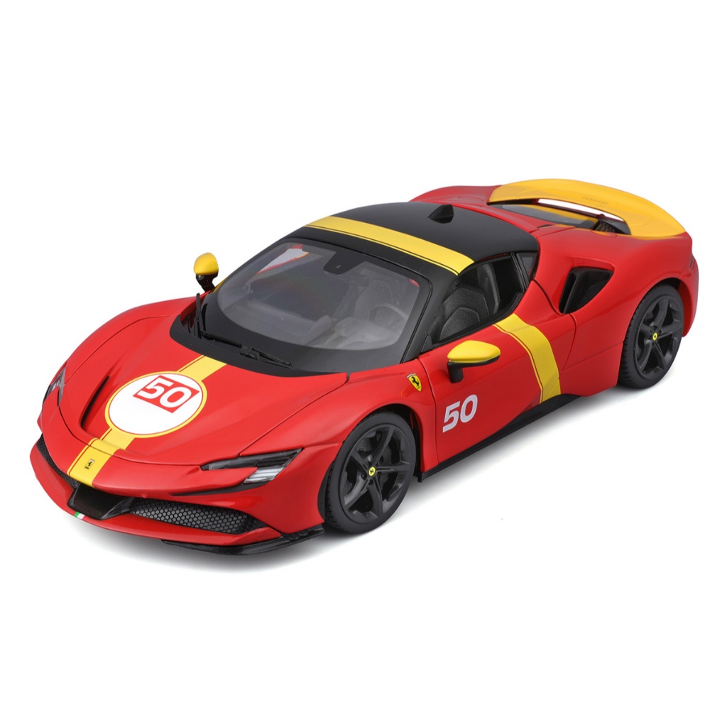 BBURAGO Burago 1:18 Ferrari SF90 Stradale Assetto Fiorano (Red) Die ...