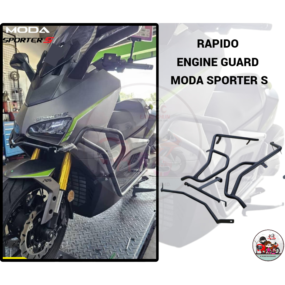 RAPIDO ENGINE GUARD MODA SPORTER S 250 CRASH BAR | Shopee Malaysia