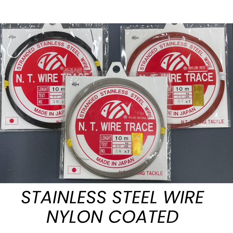 NT Swivel Stainless Steel Nylon Coated Wire Trace - 10meter Tenggiri ...
