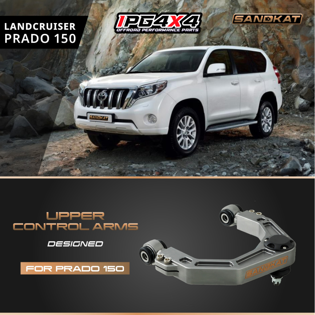 SANDKAT Toyota Prado 150 Adjustable Upper Control Arms Aluminum Alloy ...