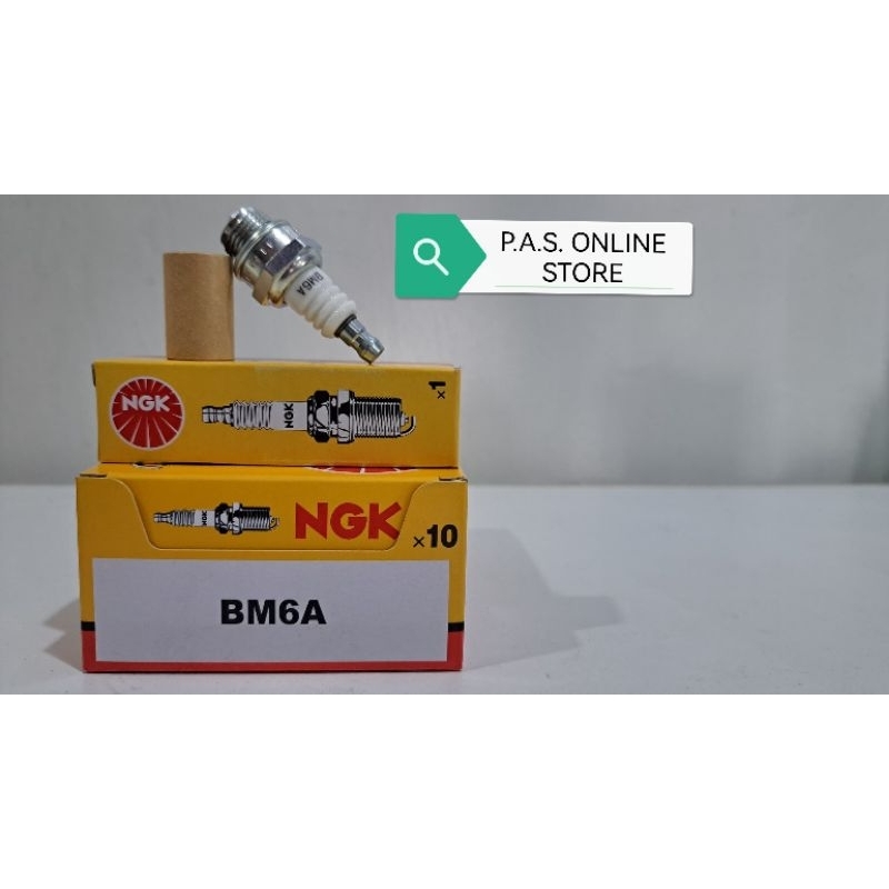 NGK BM6A SPARK PLUG FOR BRUSH CUTTER, CHAINSAW, LAWN MOWER | Shopee ...