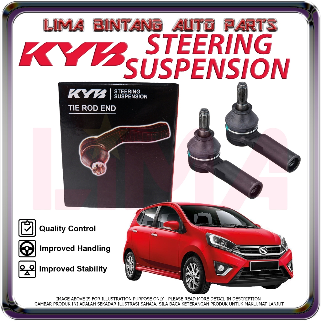 Perodua Axia Rod End Heavy Duty KAYABA KYB | Shopee Malaysia