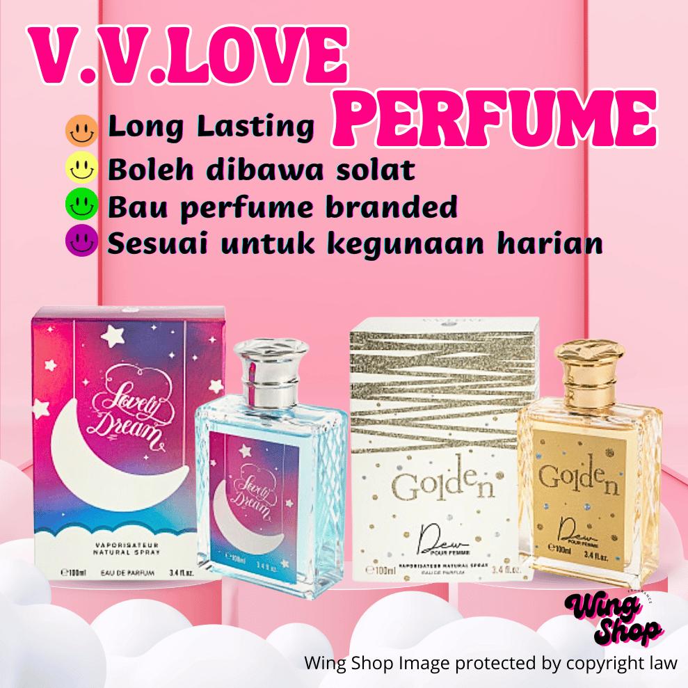 100ML V.V.Love Perfume Women Fragrances EDP EDT Minyak Wangi Perempuan ...