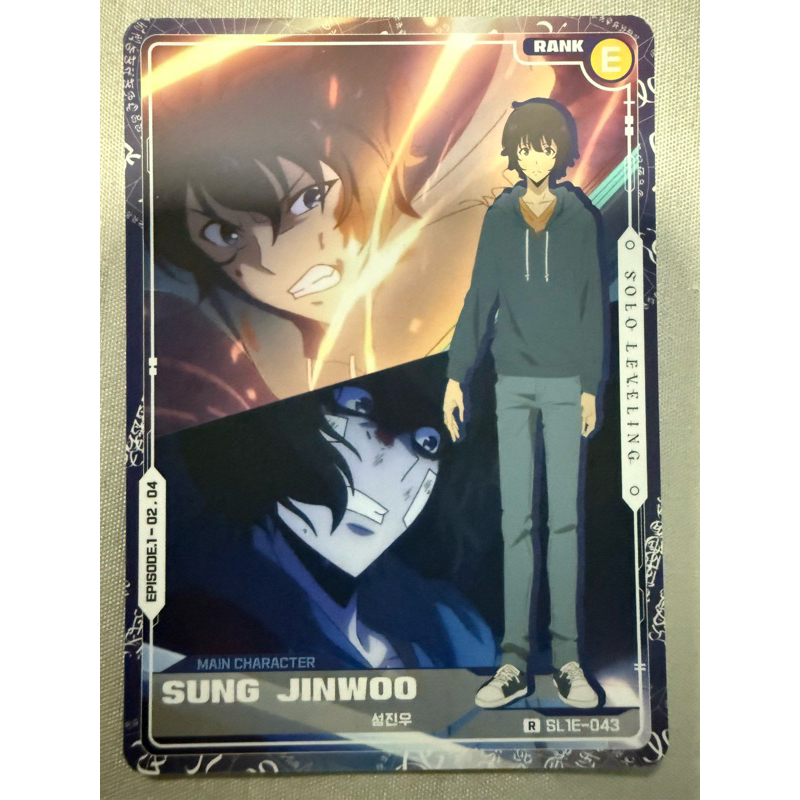 Sung Jinwoo R SL1E-043 SOLO LEVELING TCG MAPNIVERSE OFFICIAL [READY ...
