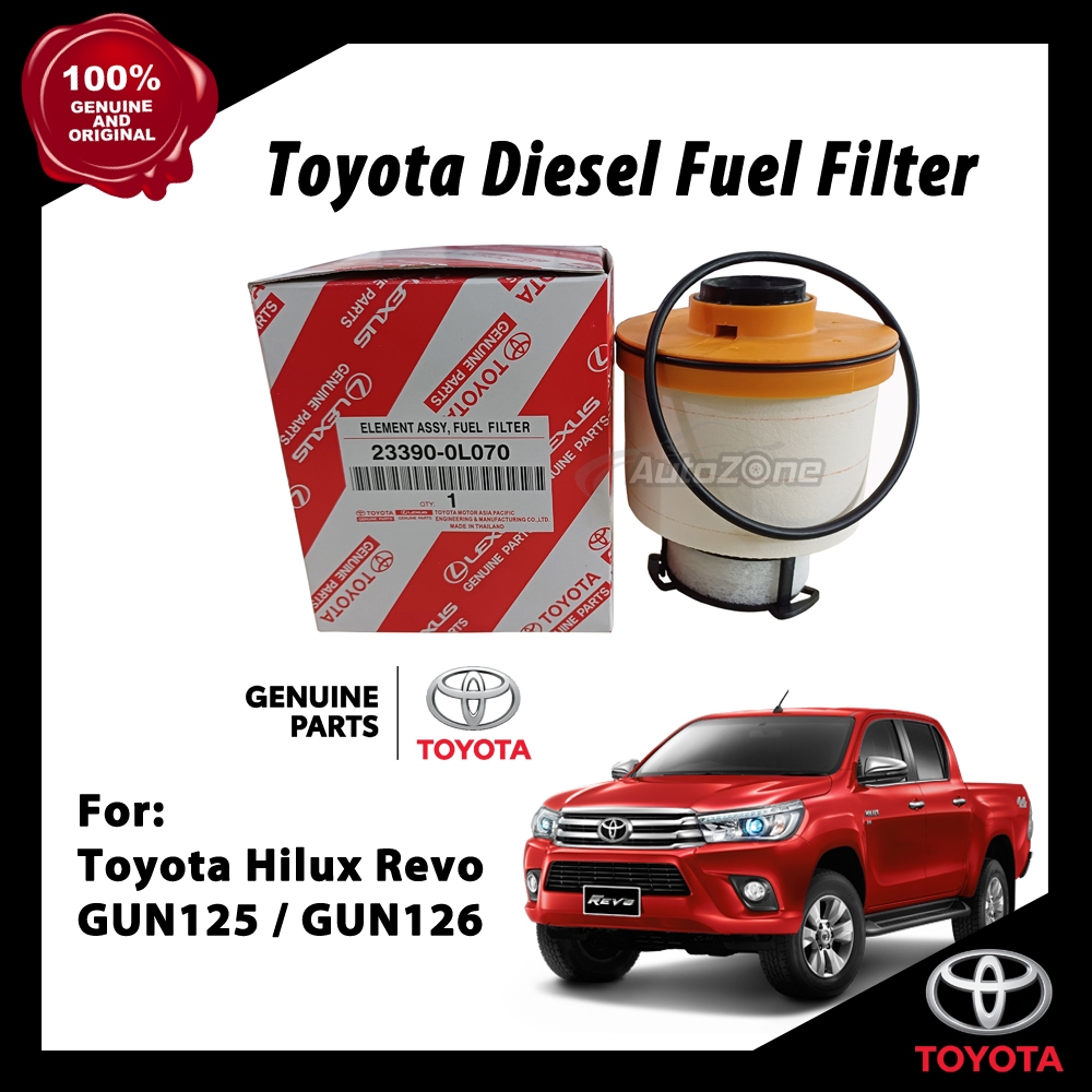 Original Toyota Hilux Revo GUN125 GUN126 Diesel Fuel Filter Penapis ...
