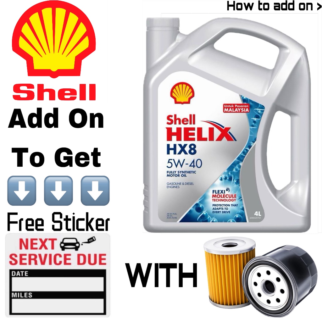 600049701 Shell Helix HX8 5W40 Fully Synthetic Engine Oil PM 4 Liter ...