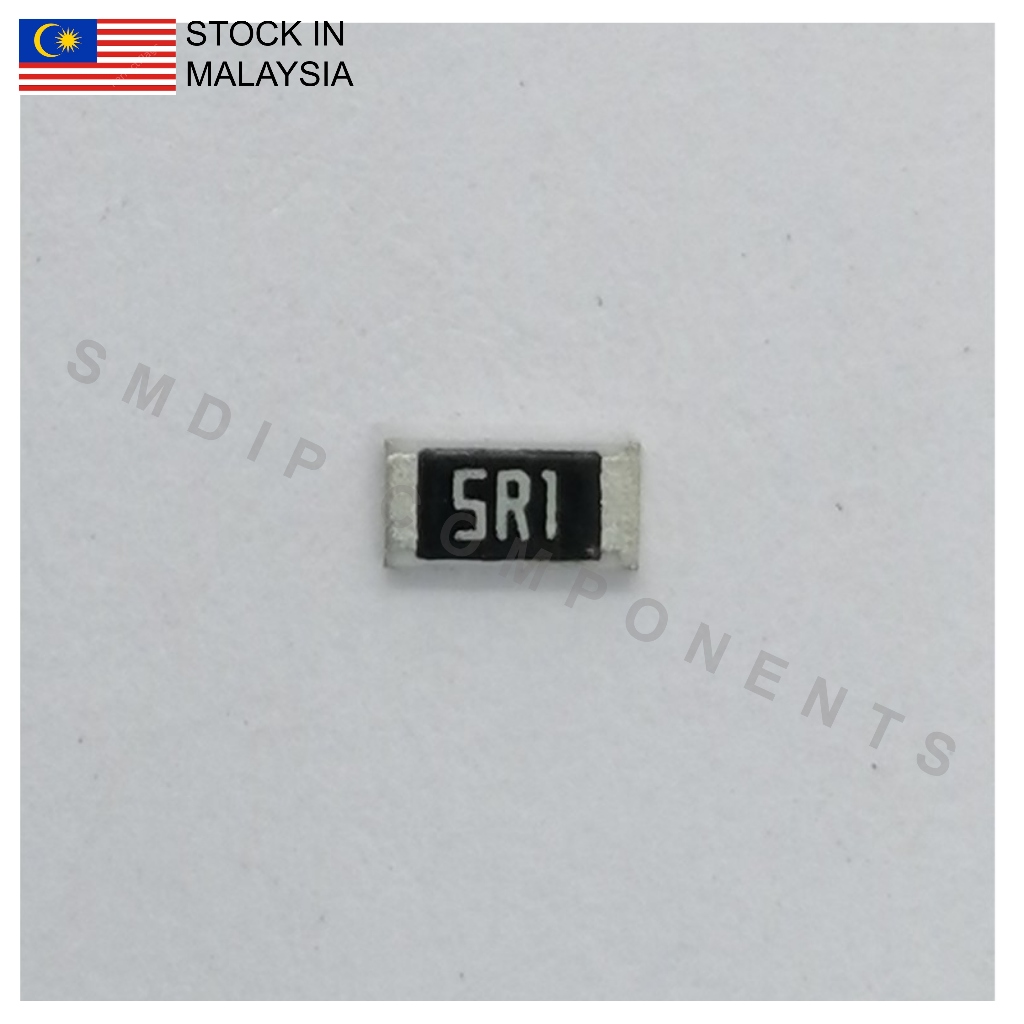 10 PCS Yageo 5.1R ±5%, 0805 SMD Resistor (5R1) | Shopee Malaysia