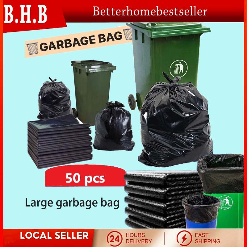 Beg Sampah Tali Serut Ketebalan 5X 100% HDPE Dara Ikat Mudah 0.054mm ...