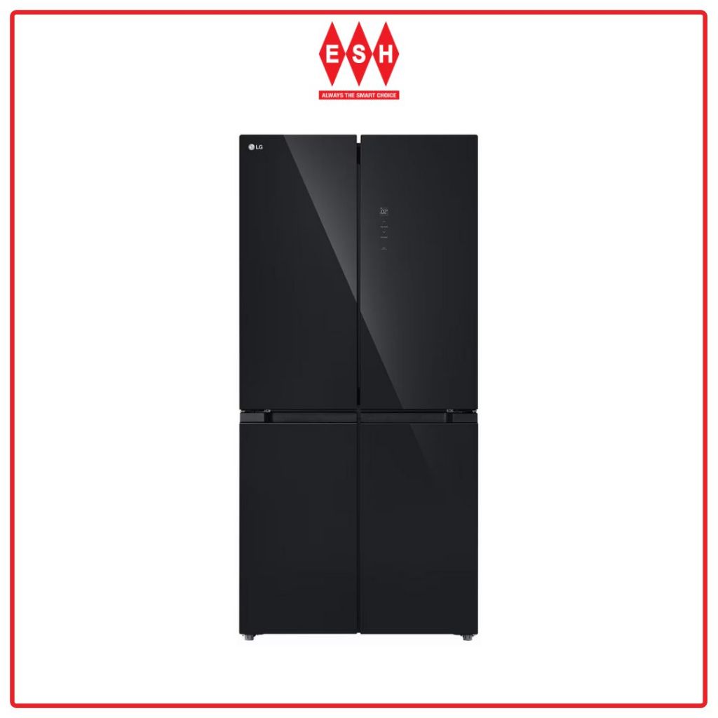 LG GC-B48FMGAH 474L French Door Fridge in Black Glass Finish | ESH ...