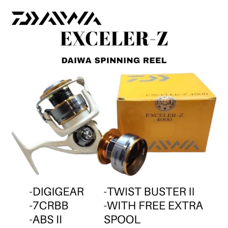 DAIWA EXCELER-Z 4000 SPINNING FISHING REEL | Shopee Malaysia