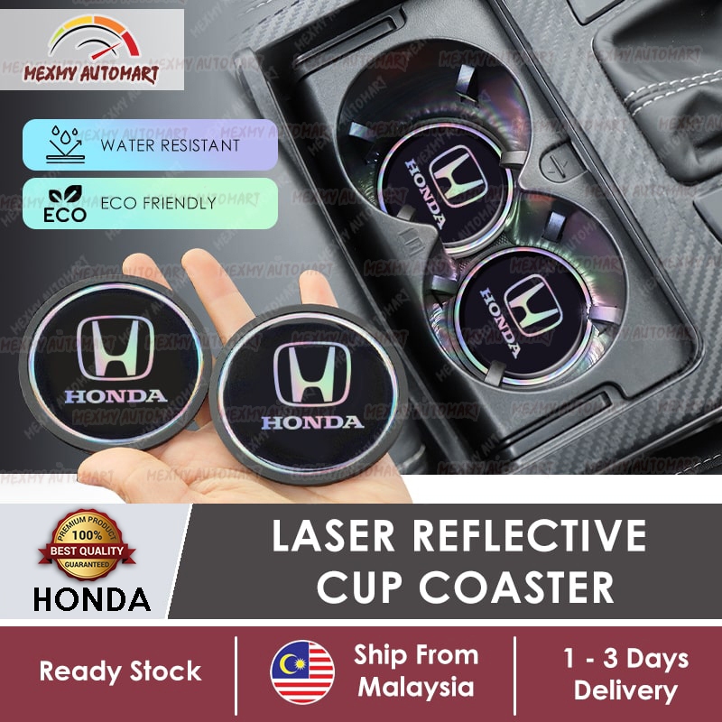 Honda CUP COASTER Reflective HRV CITY GN2 HATCHBACK CIVIC FE FC CRV G6 ...