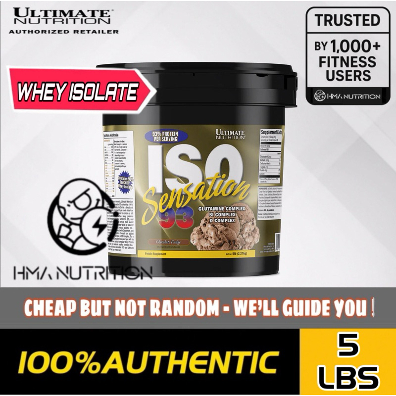Ultimate Nutrition ISO Sensation 93 (5LBS) ultimate nutrition,whey ...