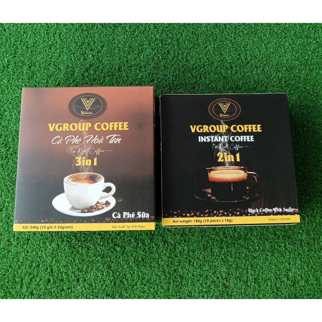 [ HALAL ] VGROUP COFFEE Vietnam Instant coffee 2in1 / 3in1 Coffee ( 10 ...