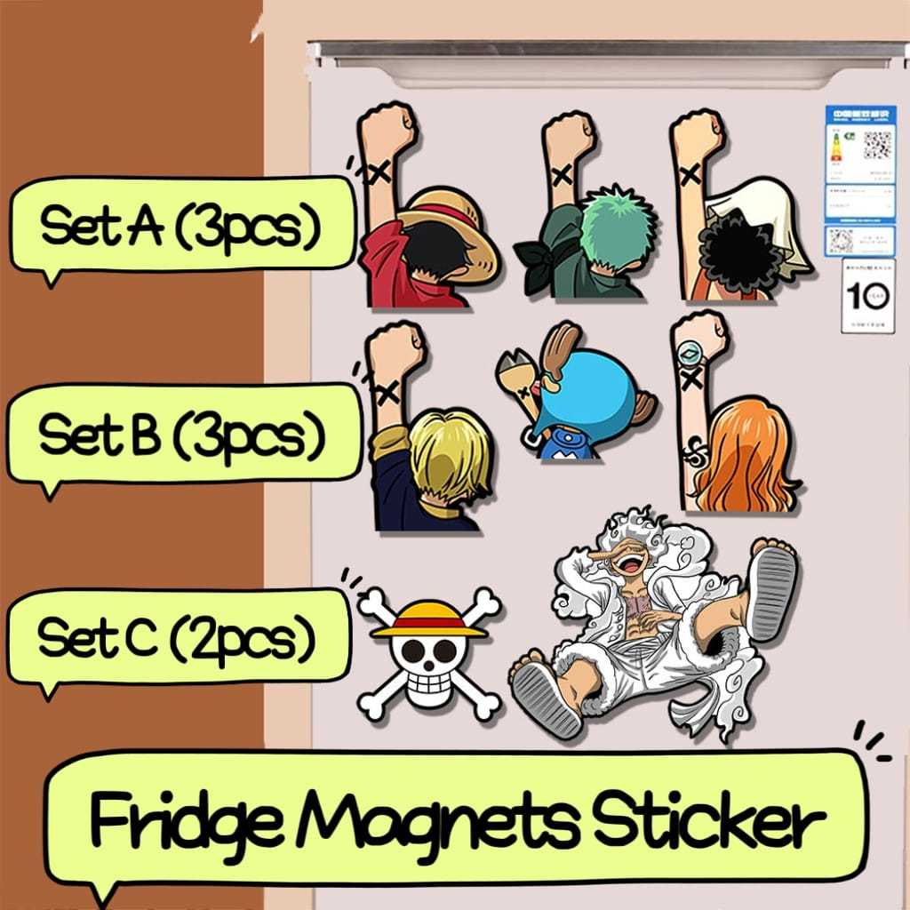 One Piece Hand Design Refrigerator Sticker Decorative Magnet Style ...