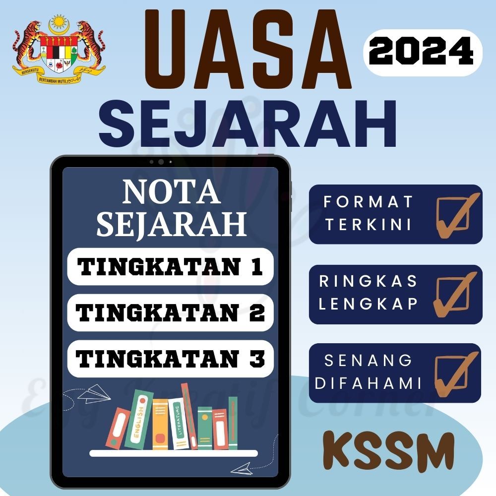 NOTa padat Sejarah uasa upsa Form 1 form 2 form 3 TINGKATAN 1 - 3 KSSM ...