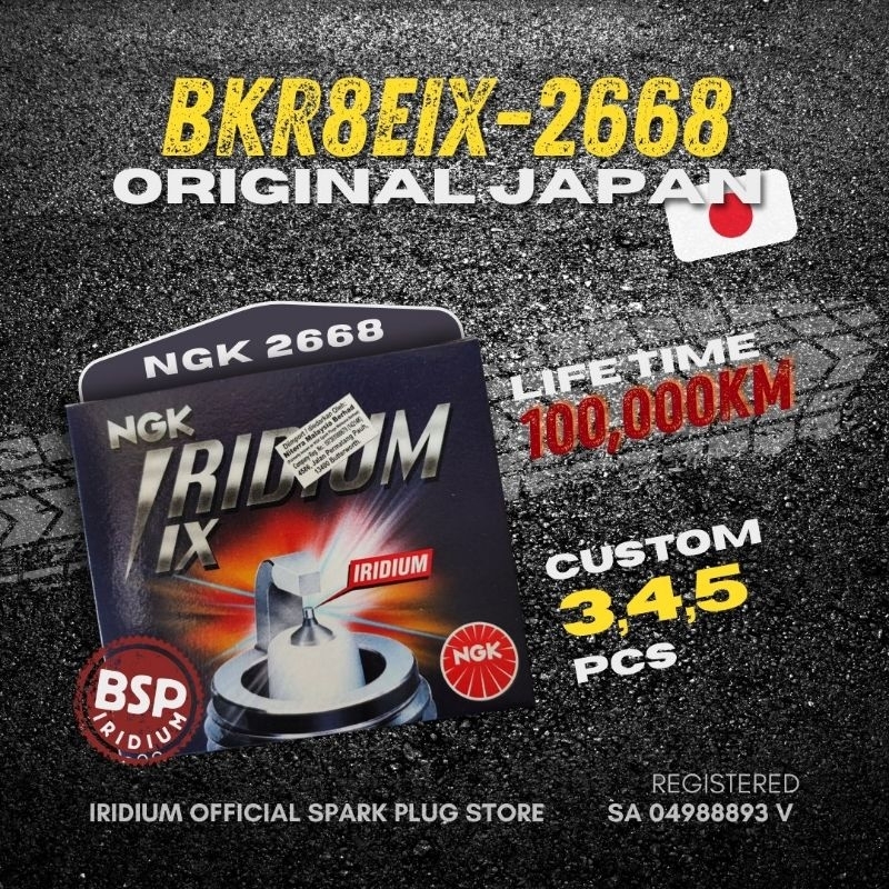 💯% Original Bkr8eix - 2668 Ngk ix spark Plug Iridium Japan Made Harga 3 ...
