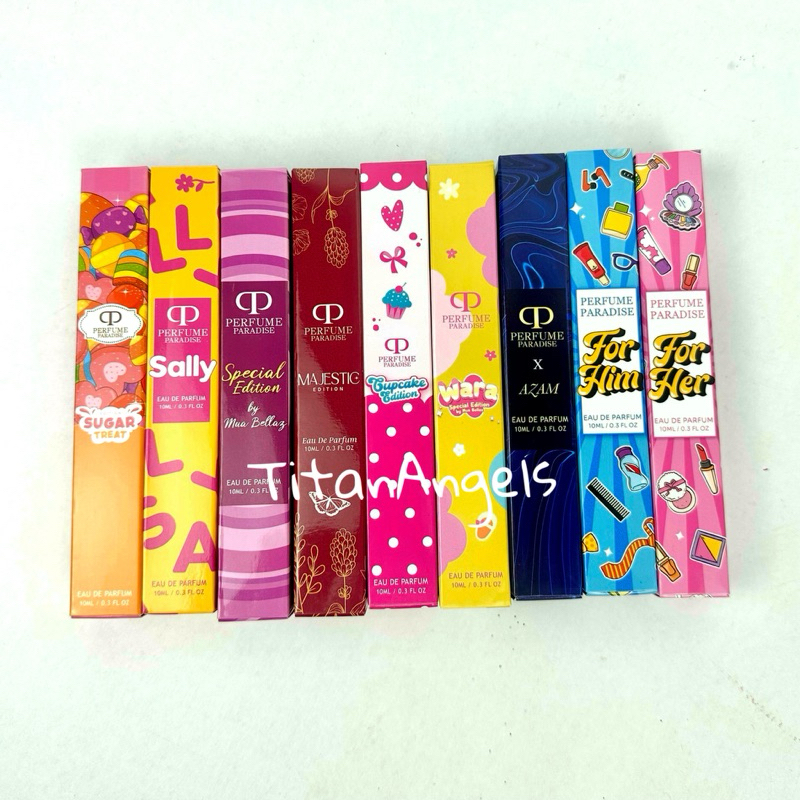 Perfume Paradise For Her For Him Pen size 10ml Majestic Cupcake Nely ...