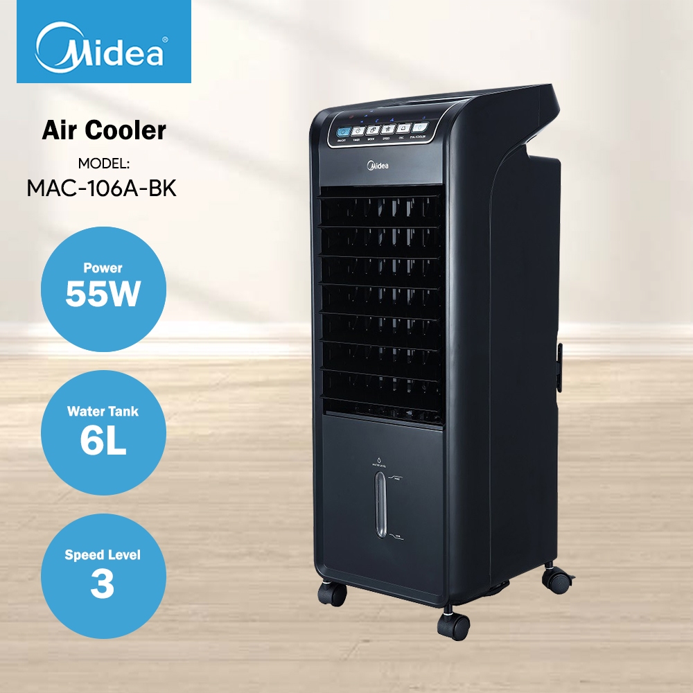 Midea MAC-106A-BK / MAC-120AR / MAC-530JR 6L/ 10L / 50L Air Cooler With ...